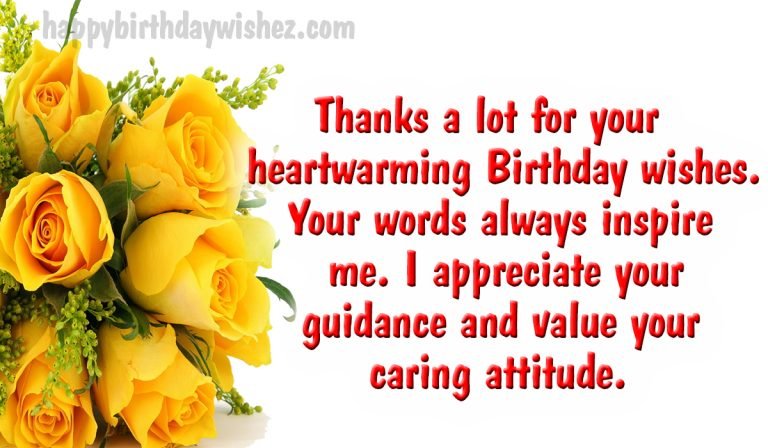 Thank You For Birthday Wishes | Birthday Wishes Reply