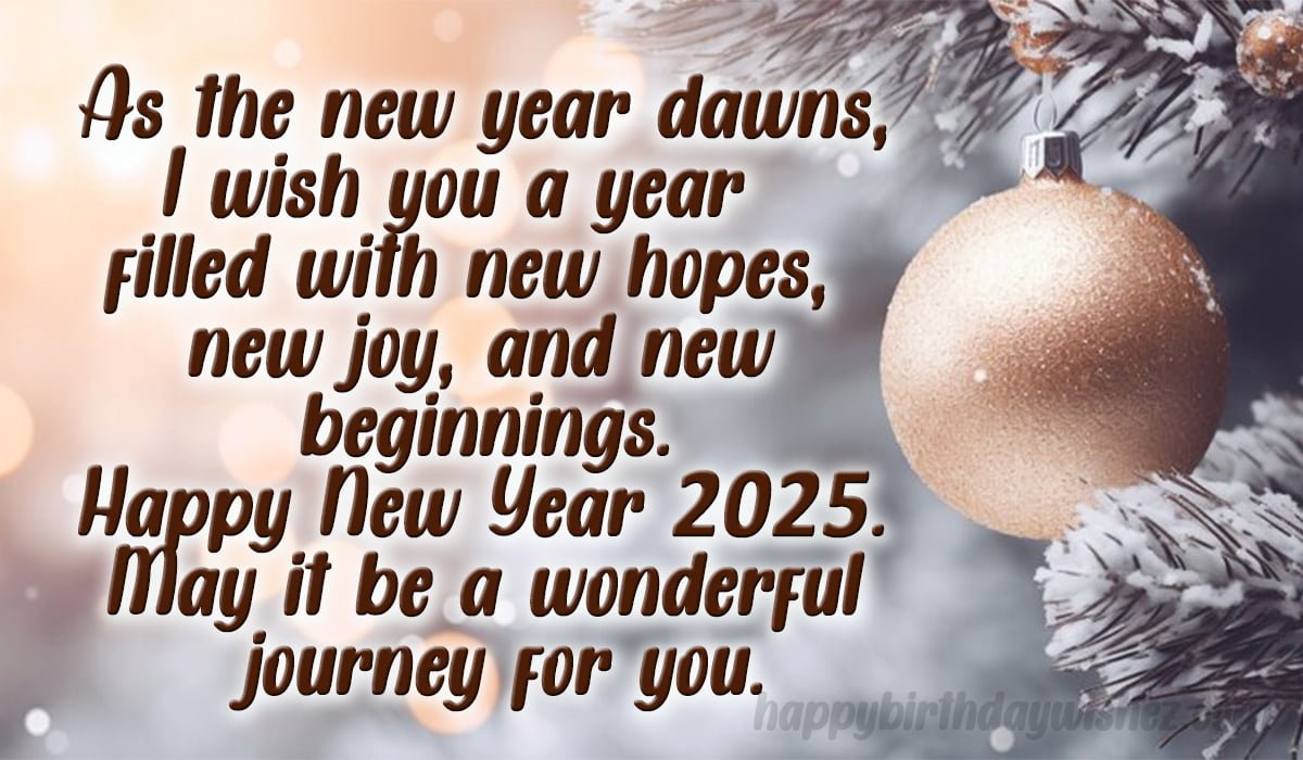 Happy New Year Cards 2025 With Greetings & Messages