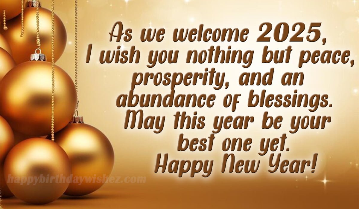 Happy New Year Cards 2025 With Greetings & Messages