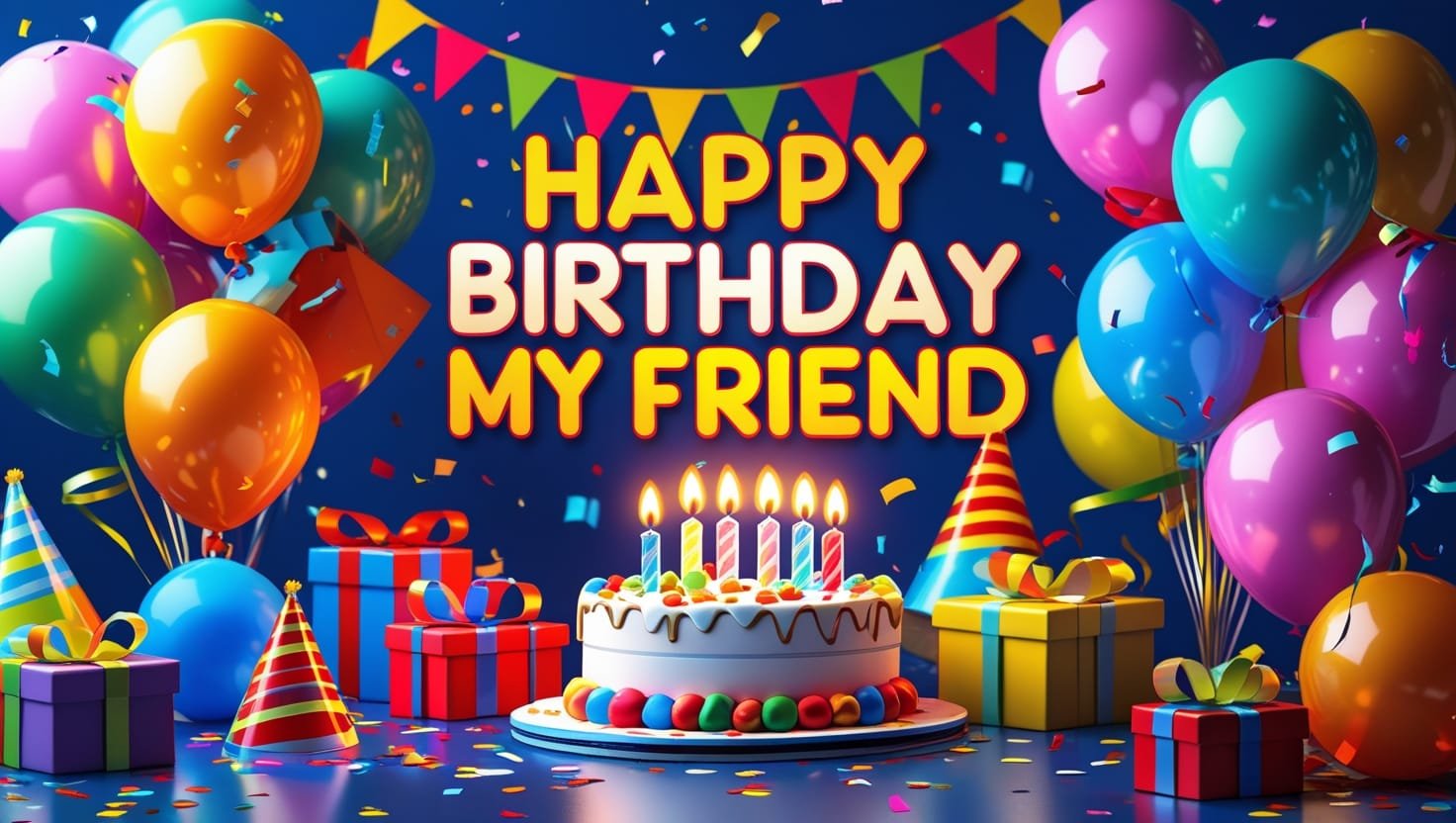 Happy Birthday My Friend Images With Greetings